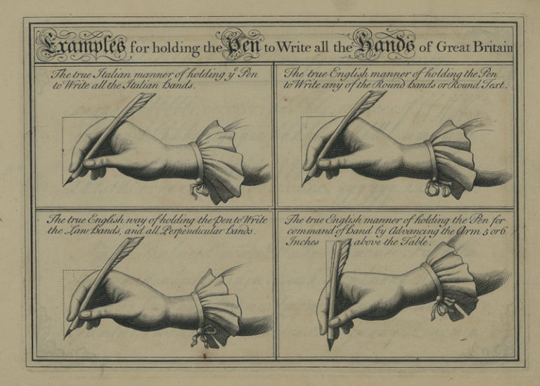 The family of English Round Hands - Penna Volans